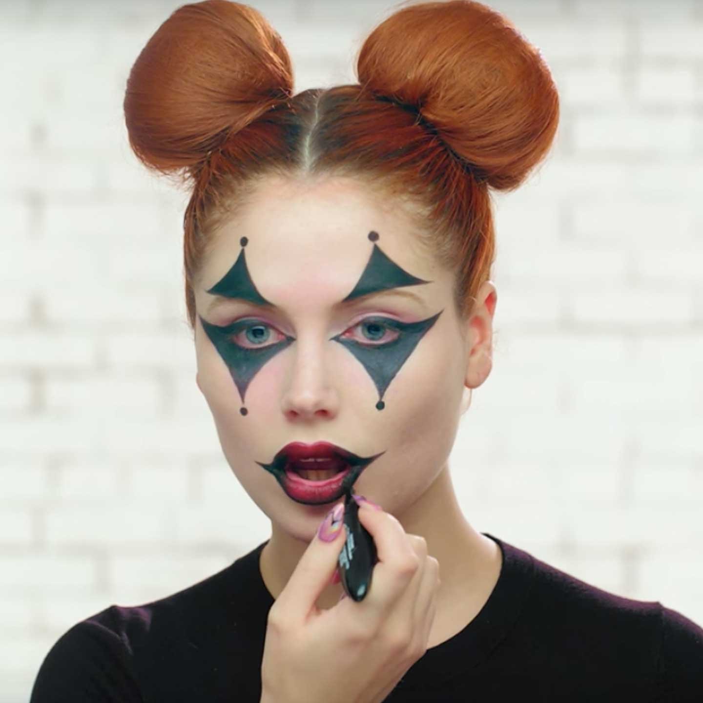 Maquillaje De Mimo Femenino Disfraz Mimo Parisina Niña Envío